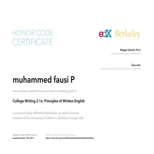 Certificate | PDF
