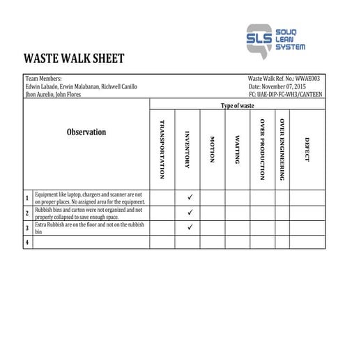 WWAE003 - RL - Waste Walk November 7 2015 | PDF