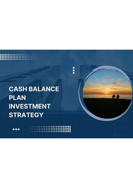 5 key points of Cash Balance Pension Plan | PDF