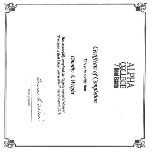 Alpha College Certificate of Completion | PDF