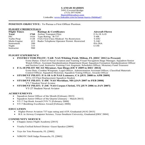 Lamar's Resume 2 | DOC