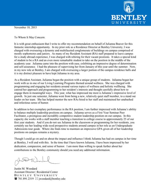 Letter of Recommendation for Jennifer Avalos | PDF