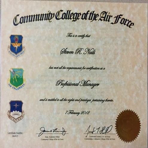 CCAF Professional Manager | PDF