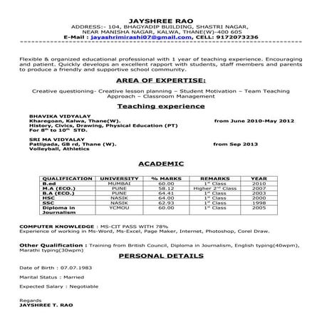 Sarah Hughes CV 2 | DOCX