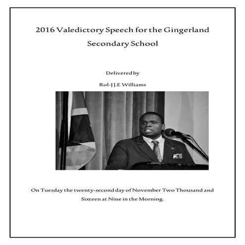 Valedictory Speech 2016 | DOCX