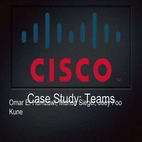 CISCO Case Study Presentation1 | PPTX