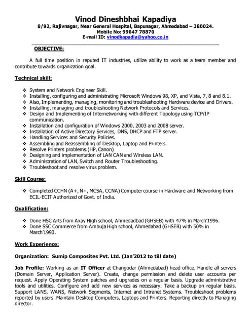 Rajesh Resume | DOCX