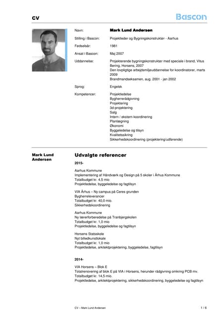 2015 - CV - Simon Andreas Hansen | PDF