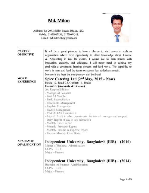 Resume of nehal hasan | PDF