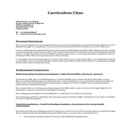 Mikey CV Final | DOCX