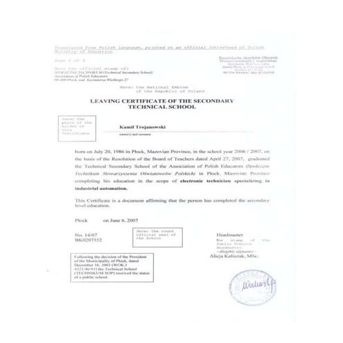 Proof Of Study | PDF