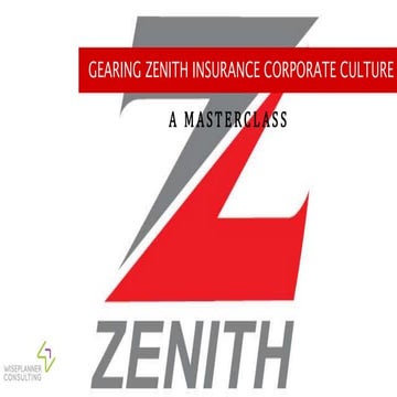 Zenith Insurance MasterClass | PPT