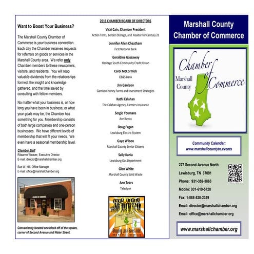 Chamber Brochure 2015 | PDF