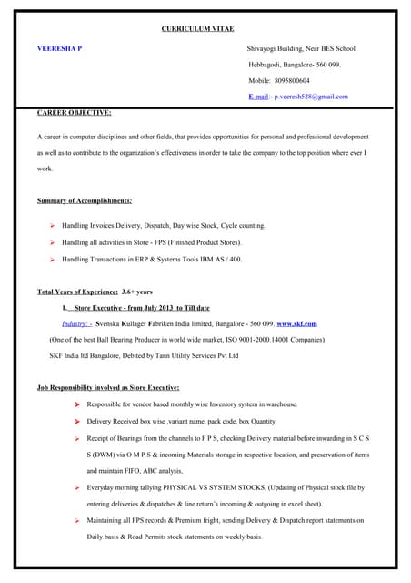 SIMPLE COMPUTER OPERATOR CV | RESUME | PDF