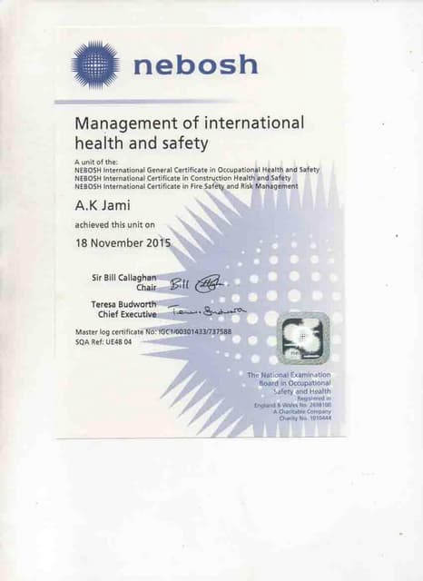 AMC Certificate | PDF