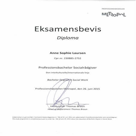 eksamensbevis | PDF