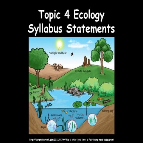 4 ecology syllabus statements | PPT