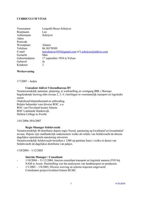 Curriculum Vitae nl.5.2.2015docx | PDF