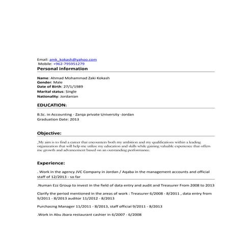 Muhd Sajad New Word cv | DOCX