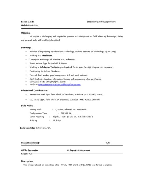 Sushma cv | DOC