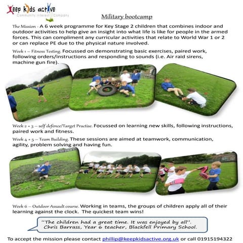 military bootcamp overview | PPTX | Education