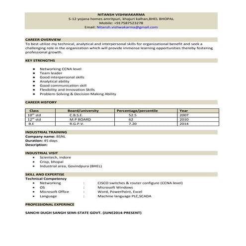 Nitansh-resumeword | PDF