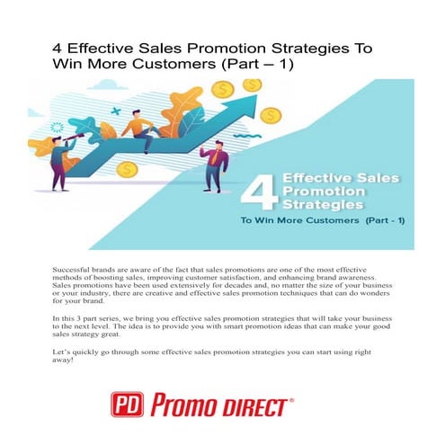 4 Effective Sales Promotion Strategies To Win More Customers (Part - 1 ...