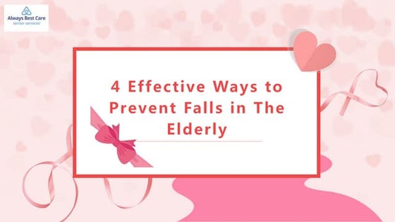 4 effective ways to prevent falls in the elderly | PDF