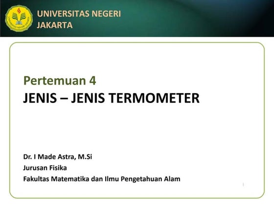 Persamaan keadaan termis | PPTX