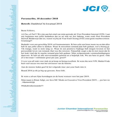 Dankbrief 3e kwartaal | PDF