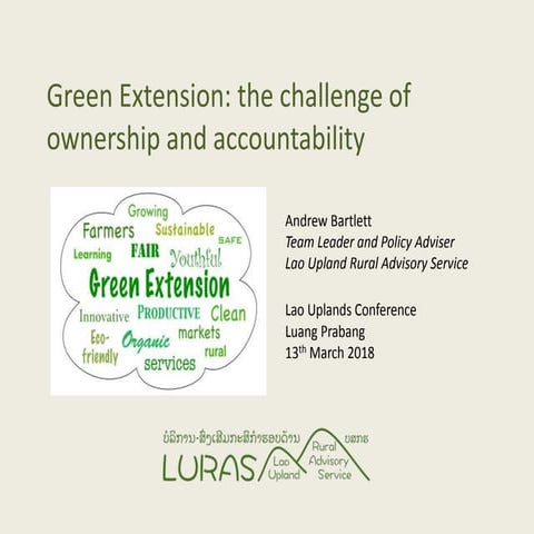 Green extension: the challenge of ownership and accountability | PPTX