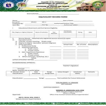 4 equivalent record form | PDF