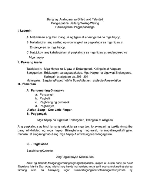 GRADE 4 SCIENCE LESSON PLAN | DOCX | Science