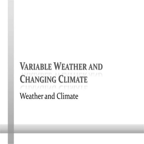 4E Weather & Climate | PPTX