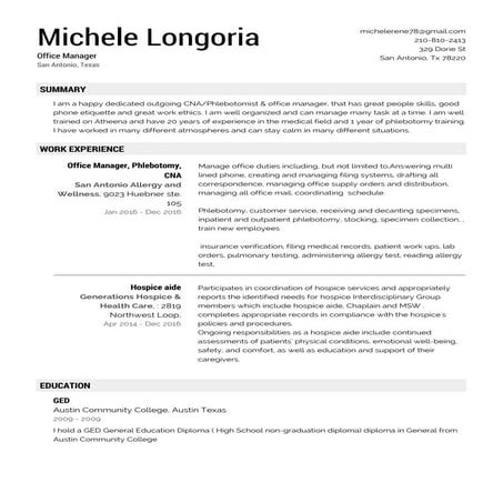 michele resume | PDF
