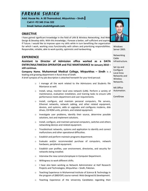 ZAHID(New CV) | PDF