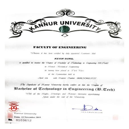 degree certificate | PDF