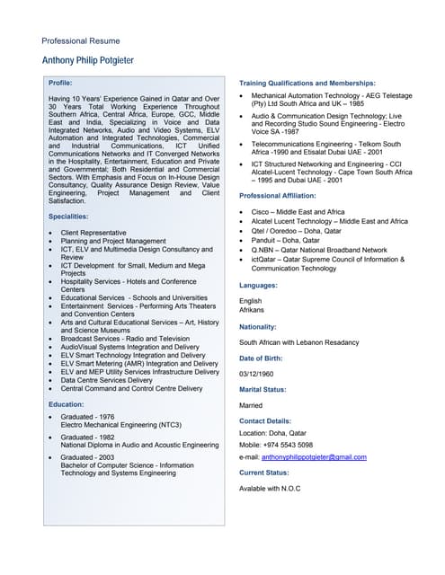 Masego Lekoko Resume | PDF