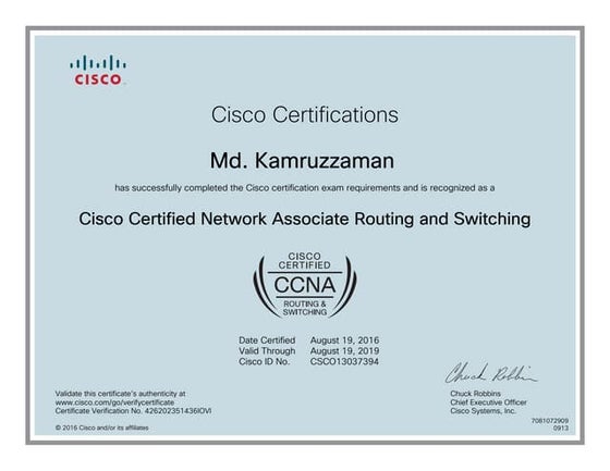 CCNA certificate | PPT