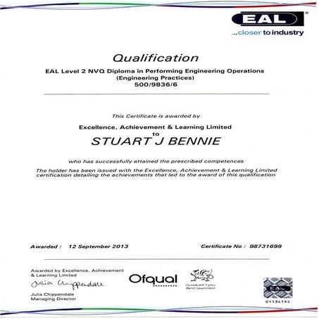 PEO Certificate | PDF