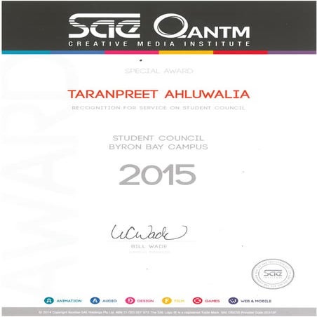 AHLUWALIA, Taranpreet - SC Award | PDF
