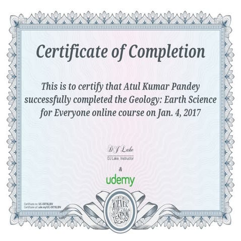 Geology_Course_completion_certificate | PDF