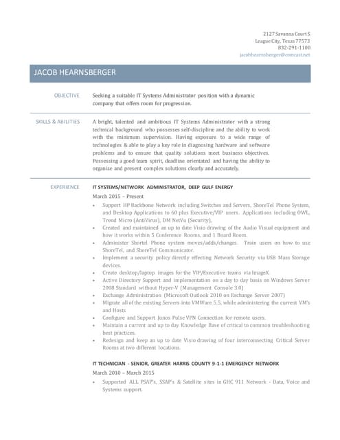 David Ostrander IT | PDF