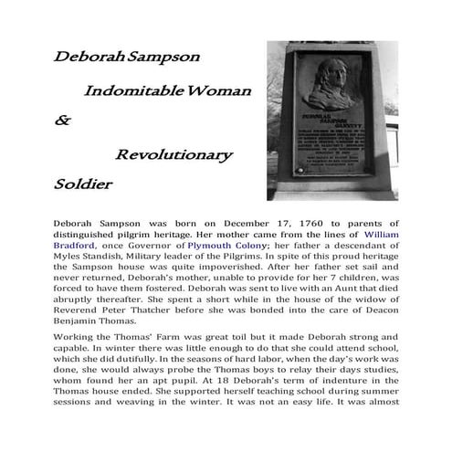 Deborah sampson | DOCX