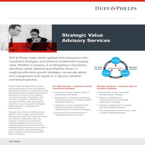 DP Strategic Value Advisory | PDF