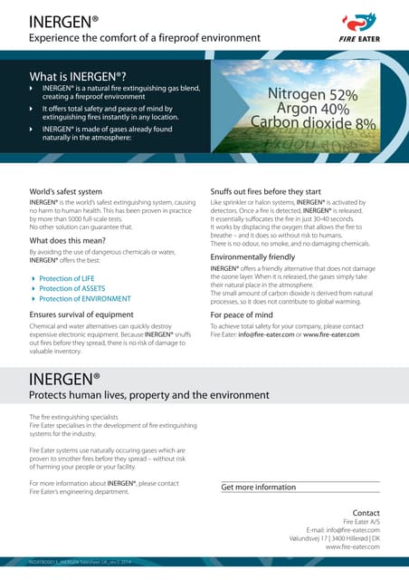 Fireeater Clean Agent Suppression System | PPT