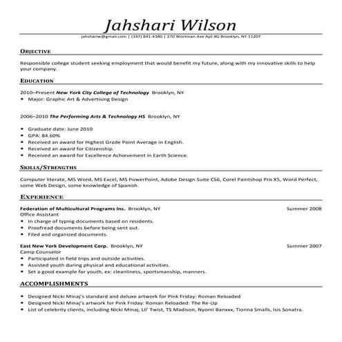 CAPE TOWN + RESUME | DOCX