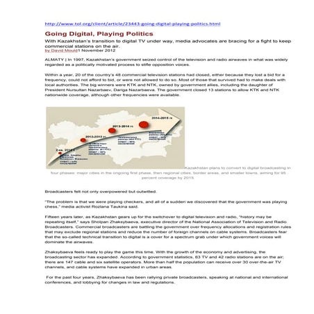 Going Digital, Playing Politics | PDF