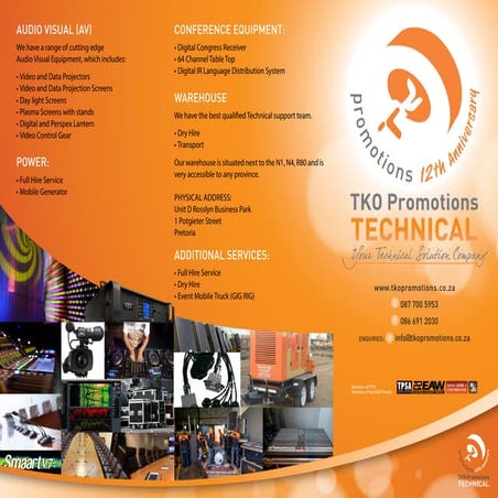 TKO TECHNICAL Brochure | PPT