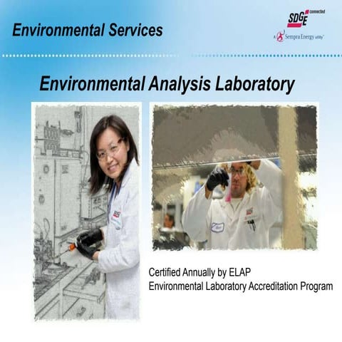 SDGE Environmental Lab | PPT